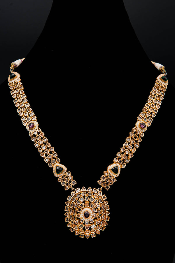 Heritage Splendor Bridal Set-925 Sterling Silver with 24K Gold Plating ...